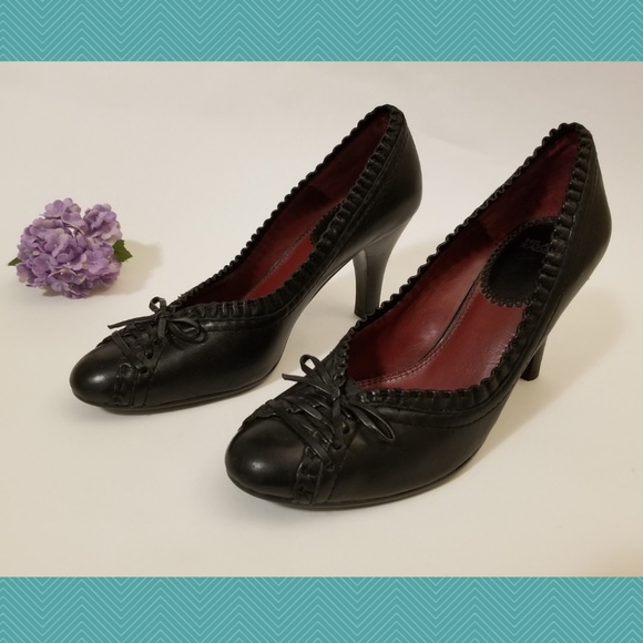 Hilary Radley | Shoes | Hilary Radley Black Pumps W Ruffles And Bow ...